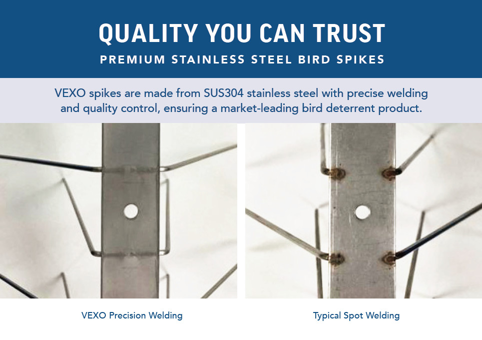 Vexo K6XL Extra Large Ultra Dense Bird Spike (5m Bundle)