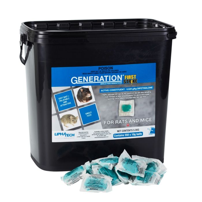 Generation First Strike Soft Bait Rodenticide 5.5kg | Shop Globe Pest ...